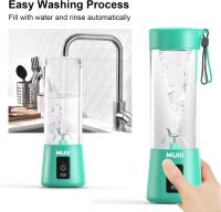 China USB Rechargeable Mulli Portable Blender With Six Blades For Smoothie And Shakes for sale
