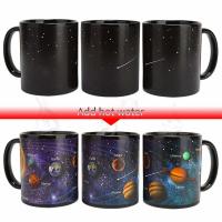 China Ceramic Color Changing Mug Birthday Gifts for Men Women Heat Changing Coffee Mug Cup with Heart 16 oz for sale
