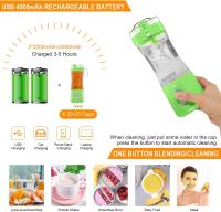 China Braising Cups USB Rechargeable Mini Blender with Six Blades Perfect for Baby Food Travel and Gym for sale