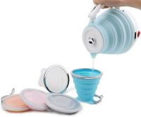 China Portable Electric Kettle Foldable Water Boiler For Coffee Tea Fast Boiling Pot 600ml for sale