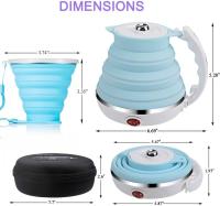 China Portable Electric Kettle Foldable Water Boiler For Coffee Tea Fast Boiling Pot 600ml for sale