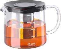 China Removable Filter Spout Glass Teapot for Loose Leaf and Blooming Tea 30.4oz Clear Teapots for sale