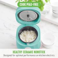 China GreenLife PFAS-Free, 4-Cup Rice Oats and Rains Cooker, Healthy Ceramic Nonstick, Easy to Use Automatic Presets, Dishwas for sale