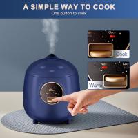 China Compact and Portable Mini Rice Cooker with Comfortable Handle and Removable Power Cord for sale