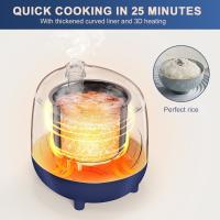 China Compact and Portable Mini Rice Cooker with Comfortable Handle and Removable Power Cord for sale