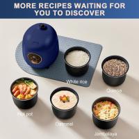 China Compact and Portable Mini Rice Cooker with Comfortable Handle and Removable Power Cord for sale