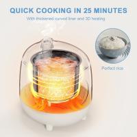 China Compact and Portable Mini Rice Cooker with Comfortable Handle and Removable Power Cord for sale