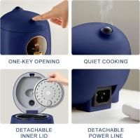 China Compact and Portable Mini Rice Cooker with Comfortable Handle and Removable Power Cord for sale