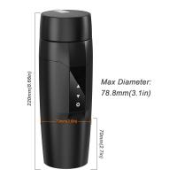 China Portable Car Heating Cup, 350 Ml Travel Electric Kettle, 304 Stainless Steel Liner Car Heated Mug, 40~100℃ Adjustable for sale