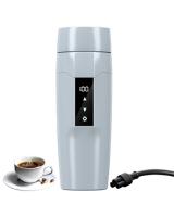 China Portable Car Heating Cup, 350 Ml Travel Electric Kettle, 304 Stainless Steel Liner Car Heated Mug, 40~100℃ Adjustable for sale