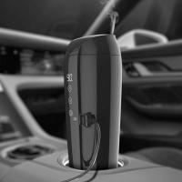China Customized Car Smart Heated Stainless Steel Vacuum Mug Electric Temperature Control Smart Coffee Travel Mug for sale