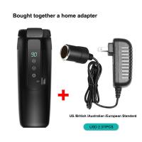 China Customized Car Smart Heated Stainless Steel Vacuum Mug Electric Temperature Control Smart Coffee Travel Mug for sale