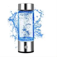 China Wholesale Best Selling SPE PEM USB Rechargeable Portable H2 Rich Hydrogen Generator Glass Water Thermos Bottle for sale