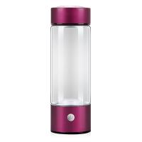 China Wholesale Best Selling SPE PEM USB Rechargeable Portable H2 Rich Hydrogen Generator Glass Water Thermos Bottle for sale