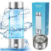 China Wholesale Best Selling SPE PEM USB Rechargeable Portable H2 Rich Hydrogen Generator Glass Water Thermos Bottle for sale