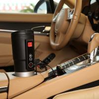 China 13OZ Temperature Control Mug Travel Heating Cup Electric Heating Cup For Coffee In Car 12V Smart Coffee Cup LCD Display for sale