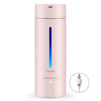 China 350ml Small Portable Kettle, Travel Kettle with Non-stick Coating, BPA Free, 3 Colors  LED Water Boiler for sale