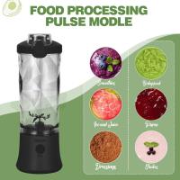 China 270 Watt for Shakes and Smoothies Waterproof Blender USB Rechargeable with 20 oz BPA Free Blender Cups with Travel Lid. for sale