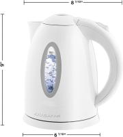China Braising Cups Electric Kettle Hot Water Heater 1.7 Liter BPA Free Fast Boiling Cordless Water Warmer for sale