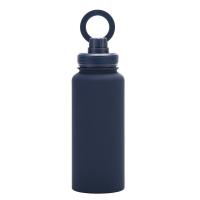 China 2024 New Magnetic Insulation Cup Mobile Phone Holder Water Cup Large Capacity 1L Large Mouth Stainless Steel Sports Wate for sale