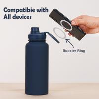 China 2024 New Magnetic Insulation Cup Mobile Phone Holder Water Cup Large Capacity 1L Large Mouth Stainless Steel Sports Wate for sale