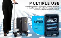China Smart Rideable Suitcase 26L, Lightweight Electric Luggage Scooter For Travel With Digital Lock, Waterproof And Lightwei for sale
