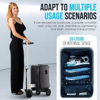 China Smart Rideable Suitcase 26L, Lightweight Electric Luggage Scooter For Travel With Digital Lock, Waterproof And Lightwei for sale