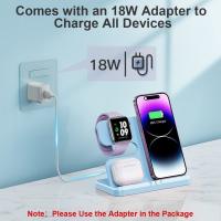 China 3 in 1 Charging Station for iPhone, Wireless Charger for iPhone 15 14 13 12 11 X Pro Max & Apple Watch - Wireless Charg for sale