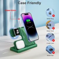 China 3 in 1 Charging Station for iPhone, Wireless Charger for iPhone 15 14 13 12 11 X Pro Max & Apple Watch - Wireless Charg for sale
