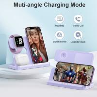 China Wireless Charger 3 in 1 Wireless Charging Station, 15W Fast Wireless iPhone Charger for iPhone 15/14/13/12/11/Pro/Max/X for sale