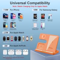China Wireless Charger 3 in 1 Wireless Charging Station, 15W Fast Wireless iPhone Charger for iPhone 15/14/13/12/11/Pro/Max/X for sale