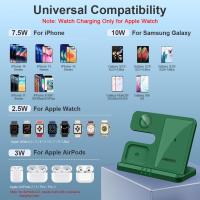 China Wireless Charger 3 in 1 Wireless Charging Station, 15W Fast Wireless iPhone Charger for iPhone 15/14/13/12/11/Pro/Max/X for sale