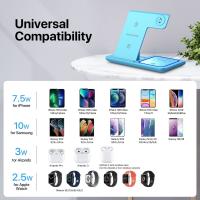 China Wireless Charging Station for iPhone and Apple Watch Fast Charger for AirPods Pro 3 2 for sale