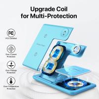 China Wireless Charger, 3 in 1 Wireless Charging Station, Fast Wireless Charger Stand for iPhone 15 14 13 12 11 Pro Max XR XS for sale