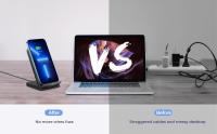 China Wireless Charger for iPhone iWatch Airpods LED Indicator and User-Friendly Design for sale