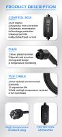 China Best Saej 1772 Mode2 16A Portable EV Car Charging Electric Charger Electric Charging for sale