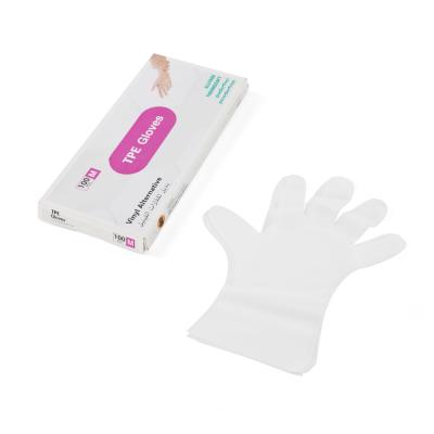 China Soft Phthalate Free Gloves Food Grade Clear Disposable Gloves Of Ambidextrous Design for sale