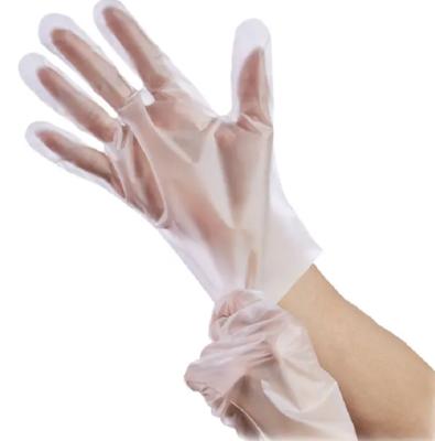 China Latex Free Cast Polyethylene Disposable Gloves Soft Catering Hand Gloves Transparent for sale