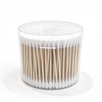 China Personal Care Bamboo Cotton Swabs Biodegradable Eco Friendly Cotton Buds for sale