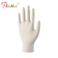 China Dental Use Powder Free Latex Gloves Smooth Healthcare Latex Gloves Natural White for sale