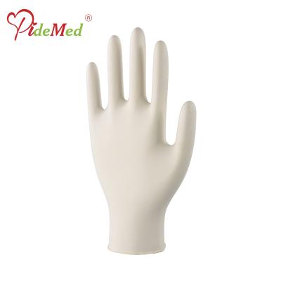 China AQL 1.5 Single Use Examination Gloves Size S / M / L / XL Powdered Medical Gloves For Healthcare Industry for sale