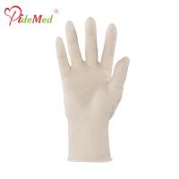 China CE Certificated Non Sterile Examination Gloves 5 Mil Natural Latex Gloves Waterproof for sale