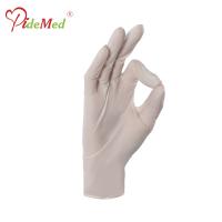China CE Certificated Non Sterile Examination Gloves 5 Mil Natural Latex Gloves Waterproof for sale