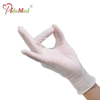 China Beaded Cuff Powder Free Latex Gloves Ambidextrous Latex Disposable Hand Gloves For Nursing Home for sale