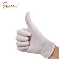 China High Elasticity Non Powdered Latex Gloves Waterproof Latex Powder Free Examination Gloves For Dental Use for sale