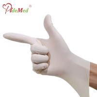 China High Elasticity Non Powdered Latex Gloves Waterproof Latex Powder Free Examination Gloves For Dental Use for sale
