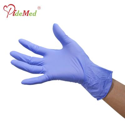 China Stretchable Latex Free Nitrile Gloves Non Sterile Disposable Nitrile Examination Gloves for sale