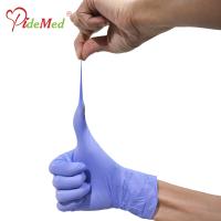 China Food Grade Powder Free Nitrile Gloves Tear Resistant Non Sterile Nitrile Gloves for sale