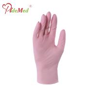 China Finger Textured Chemical Resistant Nitrile Gloves 5mil - 6mil Nitrile Gloves For Laboratory Use for sale