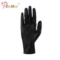 China Waterproof Black Nitrile Disposable Gloves 5mil - 6mil Nitrile Safety Gloves for sale